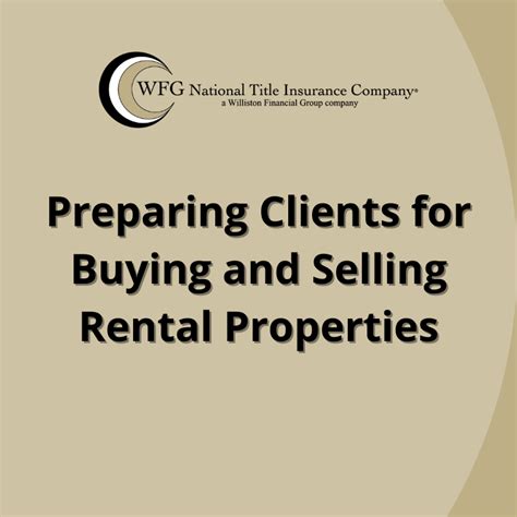 Preparing Clients For Buying And Selling Rental Properties Onlineed