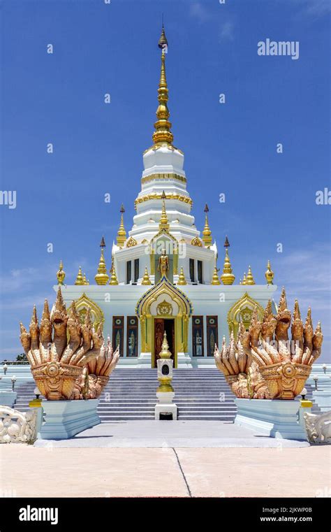 A Vertical Shot Of The Wat Saen Suk Temple In Sri Racha Province