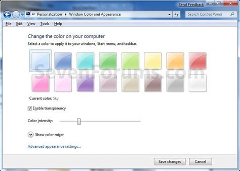 Window Color And Appearance Enable Or Disable Change Tutorials