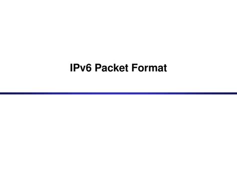 Introduction To Ipv6 J Liebeherr Ppt Download
