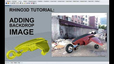 Rhino 3d Tutorial Adding A Background Image For Rendering Rhino 3d