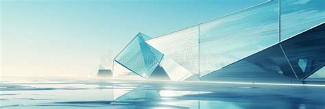 a minimalist beach design in cool shades of blue with sharp lines and