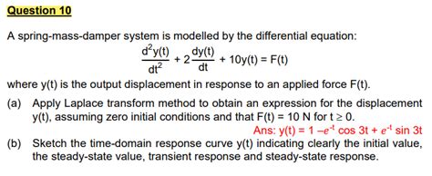 Solved Systems Modelling And Control Tutorial 3 System Time