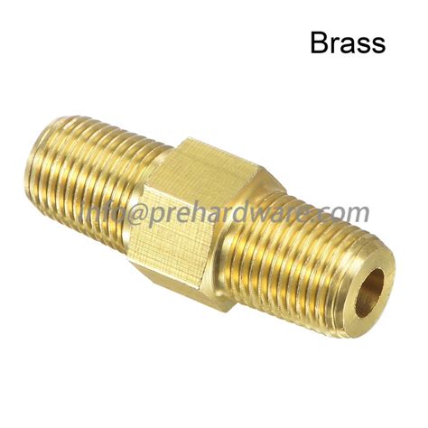 1 4 NPT Brass Hex Nipple 1 4 Male NPT X 1 4 Male NPT Hardware Fitting