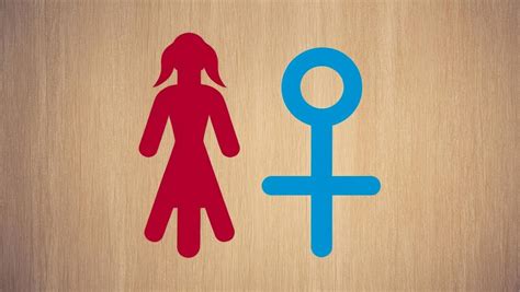 Stylized Gender Symbols Representing Unity And Diversity In