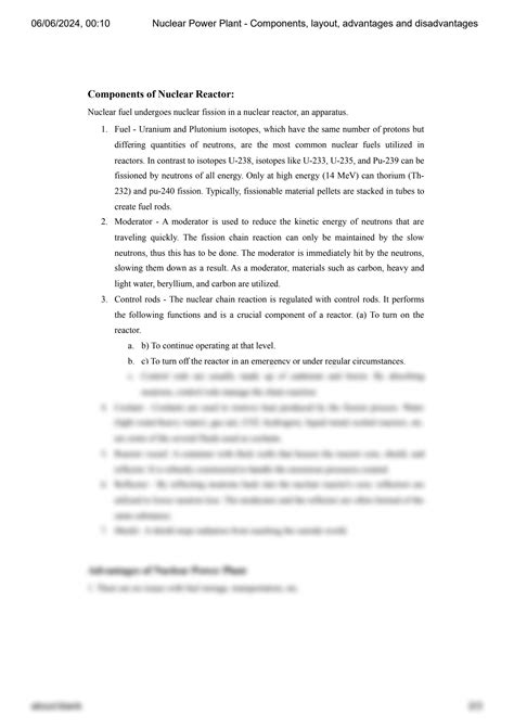 Solution Nuclear Power Plant Components Layout Advantages And