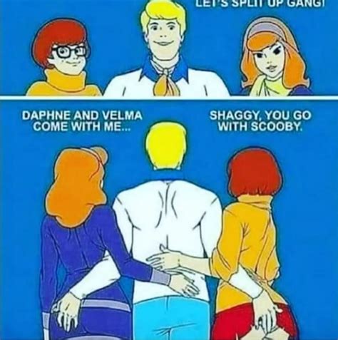Daphne And Velma Shaggy You Go Come With Me With Scooby Ifunny