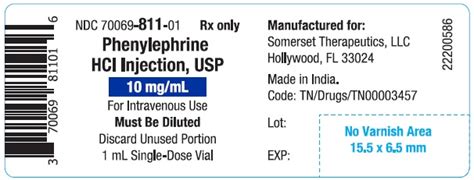 Dailymed Phenylephrine Hydrochloride Injection