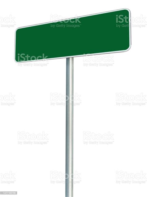 빈 빈 녹색 도로 표지판 고립 된 복사 공간 배경 흰색 프레임 길가 간판 원근법 큰 상세한 수직 근접 촬영 도로 표지판에 대한 스톡 벡터 아트 및 기타 이미지 Istock
