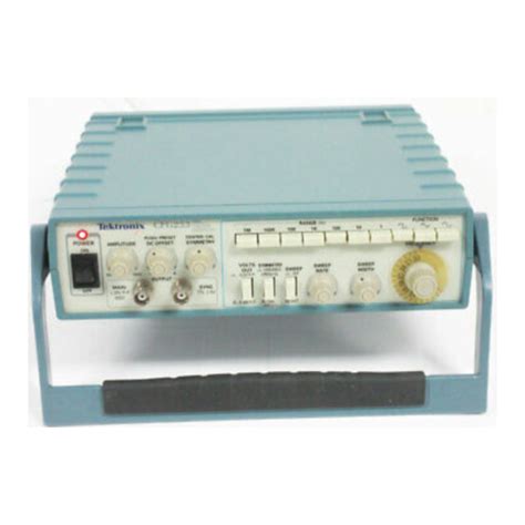 Tektronix Cfg253 User Manual Pdf Download Manualslib