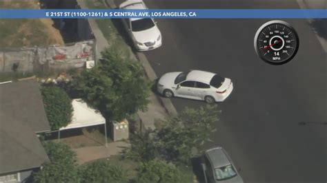 La Police Pursue Suspected Car Thief