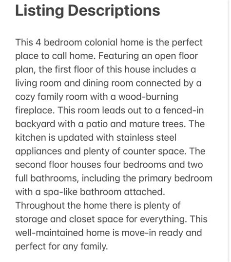 Create Real Estate Listing Descriptions By Samanthapanzari Fiverr