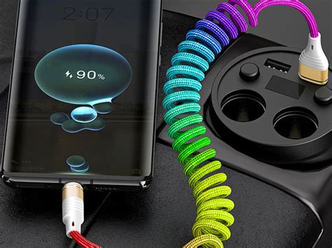 Rainbow Spring Charging Cable Usb C Gadget Hacks