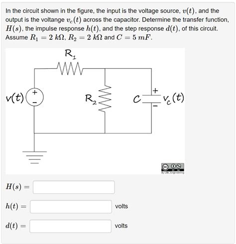 Solved In The Circuit Shown In The Figure The Input Is The Chegg