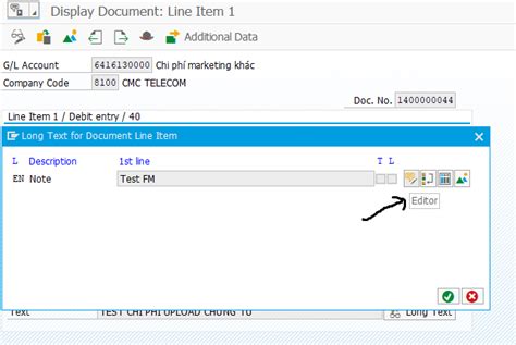 Create Text In Log Text Field Fb03 Sap Community