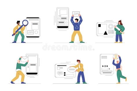 UX UI Design Developers And Programmers Flat Vector Illustration