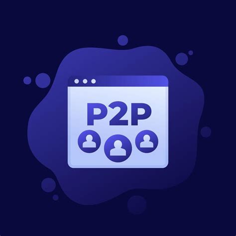 P2p Icon Peer To Peer Decentralized System Design 49480821 Vector Art At Vecteezy