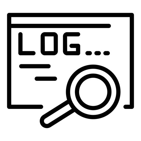 Web Log Icon Outline Vector User Account 15213877 Vector Art At Vecteezy