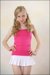 TeenModeling Teenmodeling TV TMTV Mila White Skirt X81
