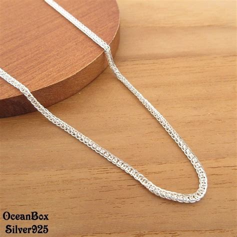 §海洋盒子§18吋45cm。立體亮眼蕭邦蛇紋s990純銀項鍊《990純銀單鍊》 情侶對鍊 Yahoo奇摩購物中心