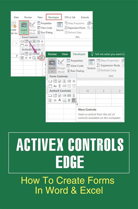Activex Controls Edge How To Create Forms In Word And Excel Ebook Isler Jacinto Books