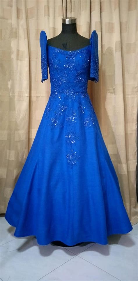 Abel Iloco Fabric In Filipiniana Terno Moninas Creation