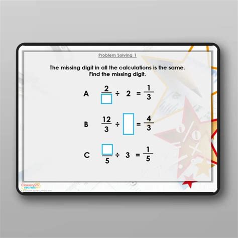 Year 6 Divide A Fraction By An Integer Modelling Ppt Resource Classroom Secrets