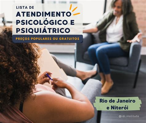 Lista De Indicação De Atendimento Psicológico E Psiquiátrico Gratuitos