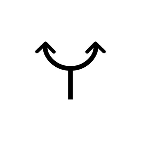 Diverging Arrows Vector Icon Illustration 23250062 Vector Art At Vecteezy