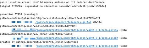 An Error Of “panic Runtime Error Invalid Memory Address Or Nil Pointer Dereference” · Issue