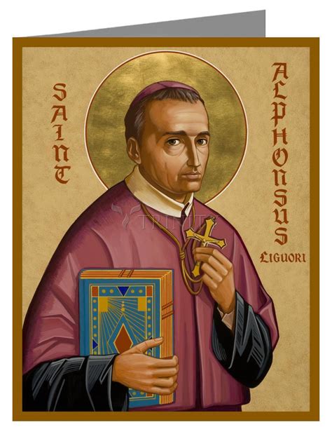 Note Card St Alphonsus Liguori By J Cole Trinitystores