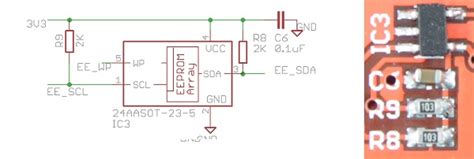 Onboard 24AA I2C EEPROM DP
