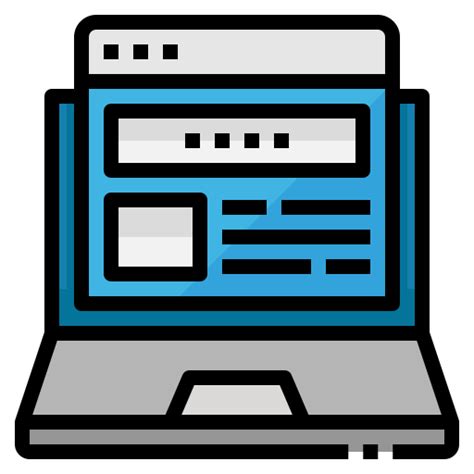 Html Generic Outline Color Icon