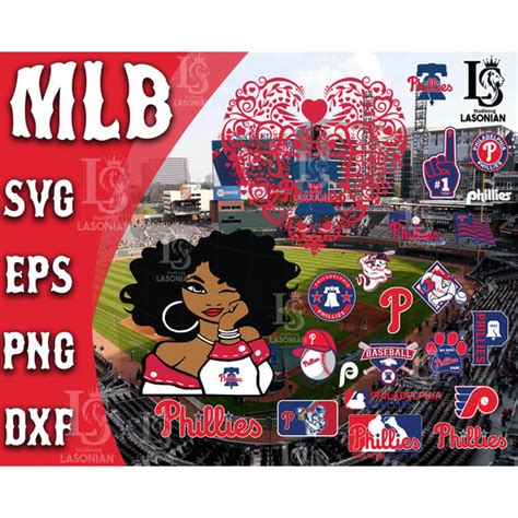 Philadelphia Phillies Svg Dxf Eps Png Mlb Bundle Svg Digit Inspire