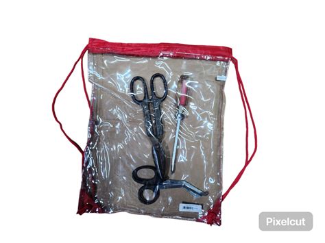Clear Drawstring Bag
