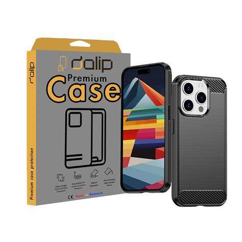 Husa Pentru Xiaomi Redmi Note 13 Pro Plus 5G Dalip Carbon Fuse HQ TPU