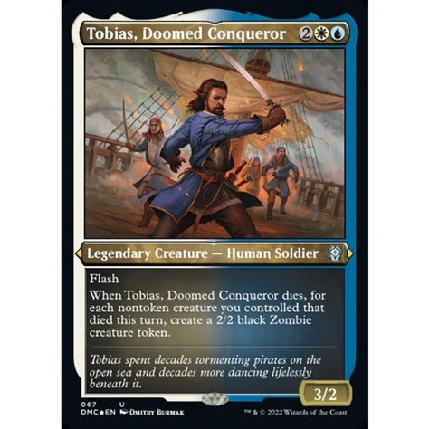 Mtg Tobias Doomed Conqueror Foil Etch Nm U Dmc Shopee Philippines