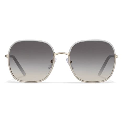 Prada Prada Decode Square Sunglasses Icy White Sand Prada