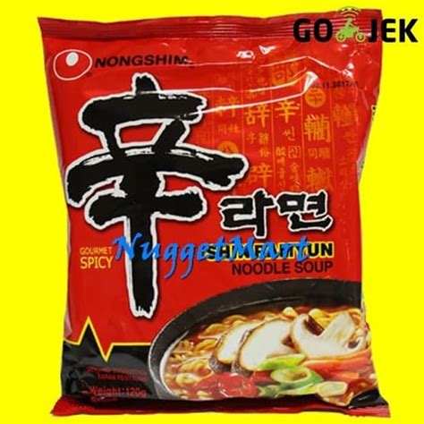 Jual Nongshim Shin Ramyun Spicy Mushroom 120 Gr Shopee Indonesia