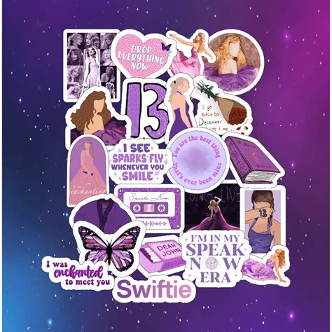 Pack Stickers Taylor Swift Speak Now Taylors Version 22 Unds