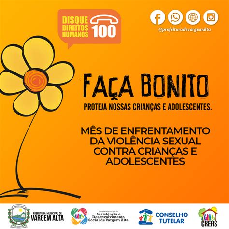 Maio Laranja Mês De Enfrentamento à Violência Sexual Contra Crianças E