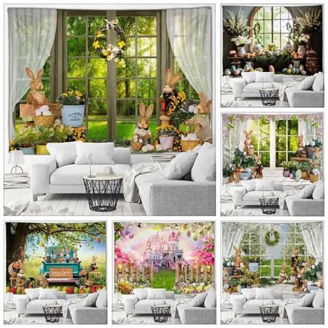 Пасхальные яйца гобелен настенное украшение в стиле бохо домашний декор психоделический