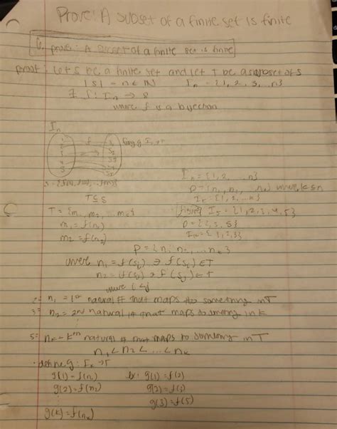 solved prove a subset of a finite set is finite intro to