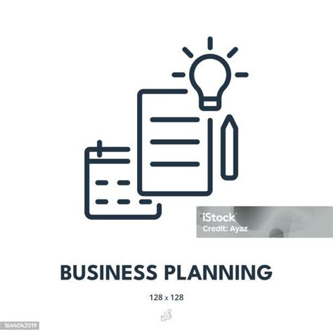 사업 계획 아이콘입니다 계획 분석 프로젝트 편집 가능한 획 간단한 벡터 아이콘 경영자에 대한 스톡 벡터 아트 및 기타 이미지 경영자 경제 계획 Istock