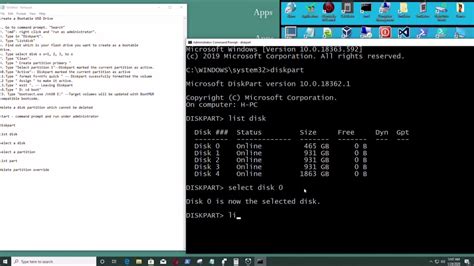 How To Delete Partitions With Diskpart Youtube