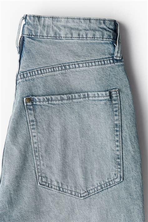 Curvy Fit Slim High Jeans Light Denim Blue Ladies Handm Gb