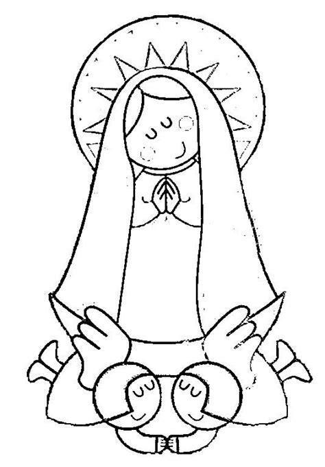 Guadalupe Virgen Coloring Pages Colorear Para Plis Virgencita Imagenes
