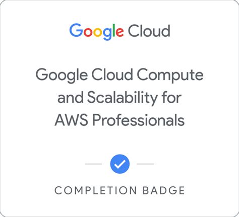 Google Cloud Compute And Scalability For AWS Professionals Google