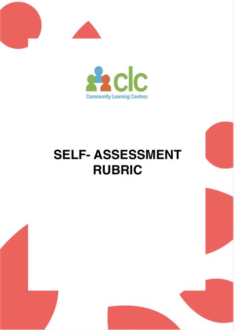 Self Assessment Rubric Community Learning Centres Clc