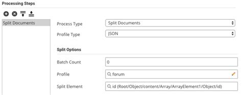 question json document splitting boomi community